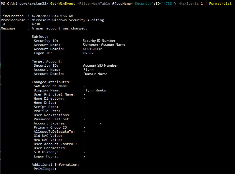 What2Log - Account Changed