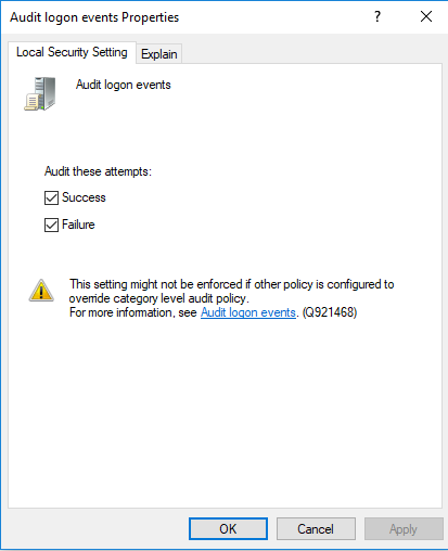 What2Log - Failed User Logon
