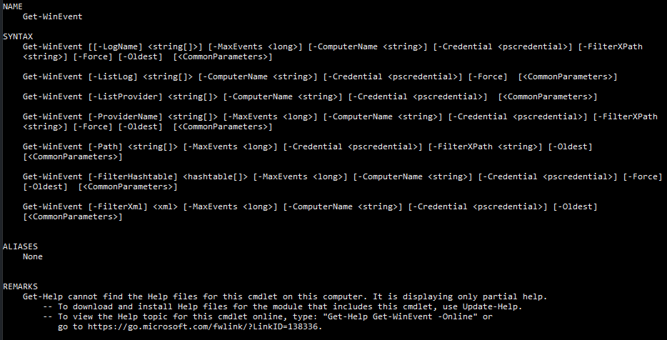 What2Log - Get-WinEvent