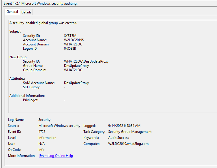 What2Log - Global Group Created
