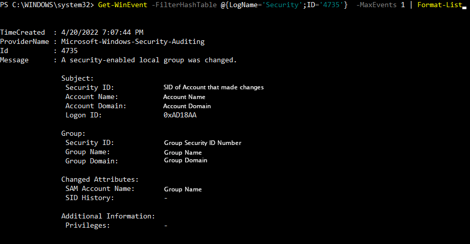 What2Log - Group Change