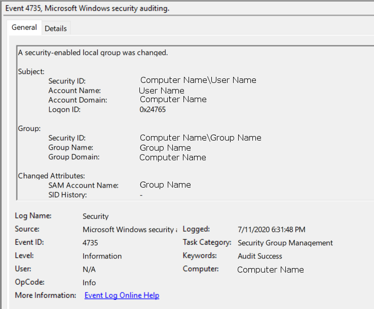 What2Log - Group Change