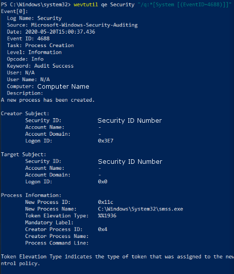 What2Log - Process Creation