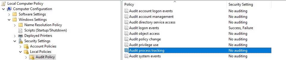 What2Log - Process Creation