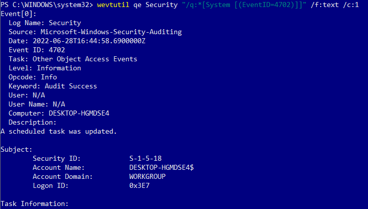What2Log - Scheduled Task Update