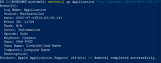What2Log - Service Installed