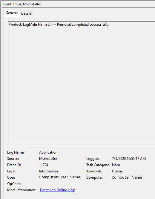 What2Log - Service Installed
