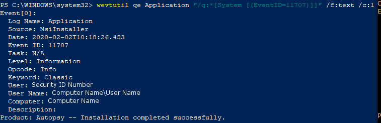 What2Log - Software Installed