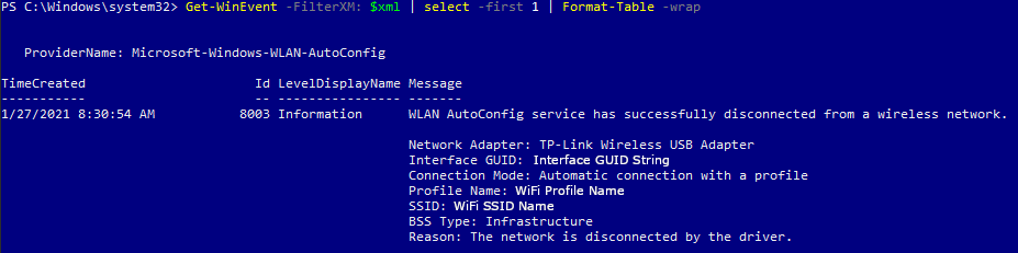 What2Log - WiFi Disconnection