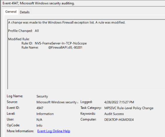 windows firewall log event viewer - Kamilah Box